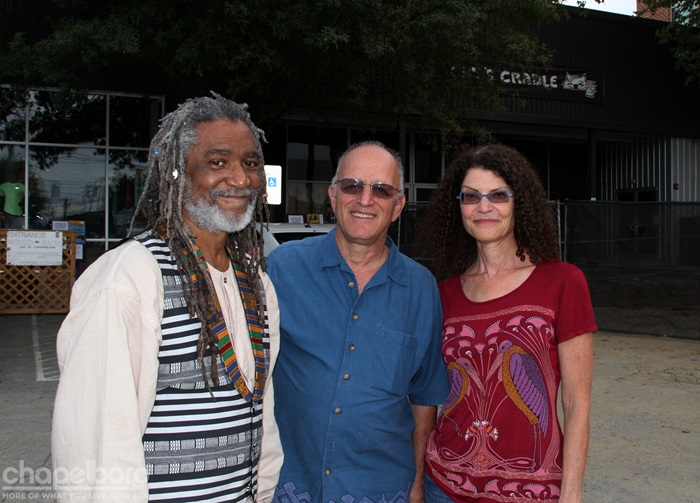 Gregory Blaine, Amnon Fried and Susan Finer outside Cat's Cradle-001 ...