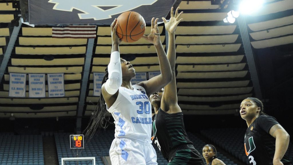 Janelle Bailey's 28 Points Lift UNC Basketball to Win Over Miami ...