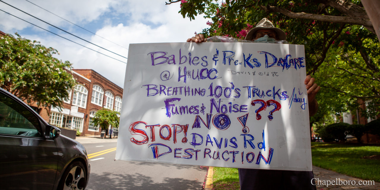 Orange County Residents Protest Proposed Development Outside