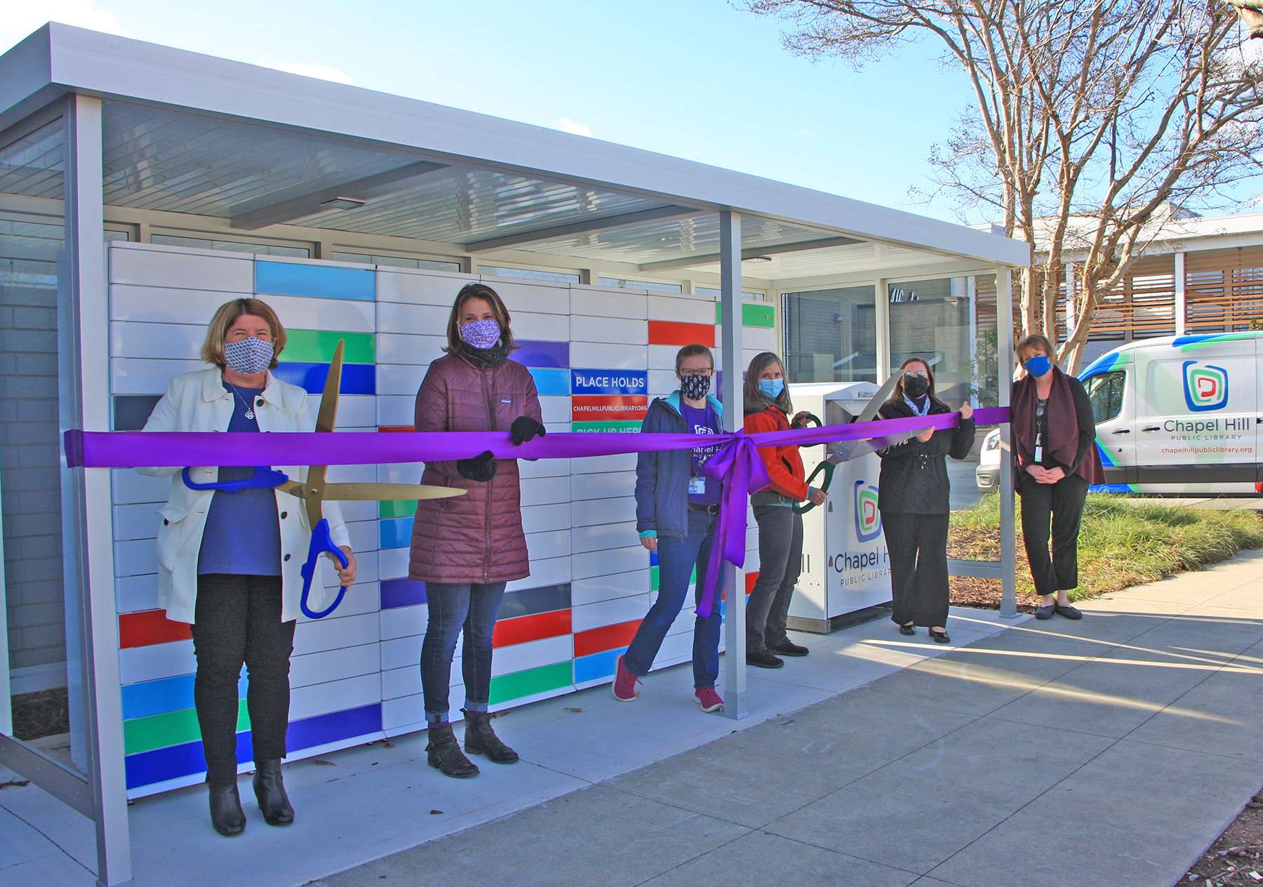 Chapel Hill Public Library Unveils University Place Mall Lockers ...