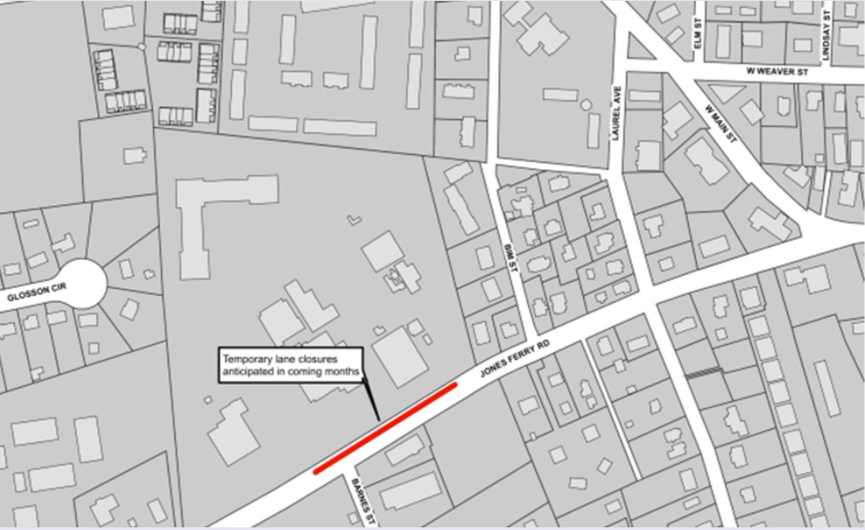 Periodic Lane Closures Expected on Jones Ferry Road Due to OWASA ...