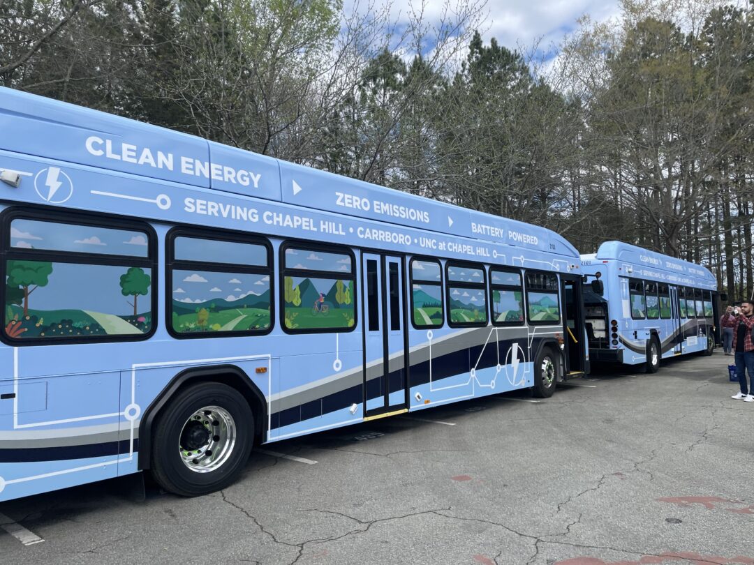 Chapel Hill Transit Unveils Three Electric Buses, Renames Transit ...
