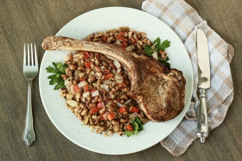 Make It Snappy: Roasted Pork Chops with Hoppin' John - Chapelboro.com