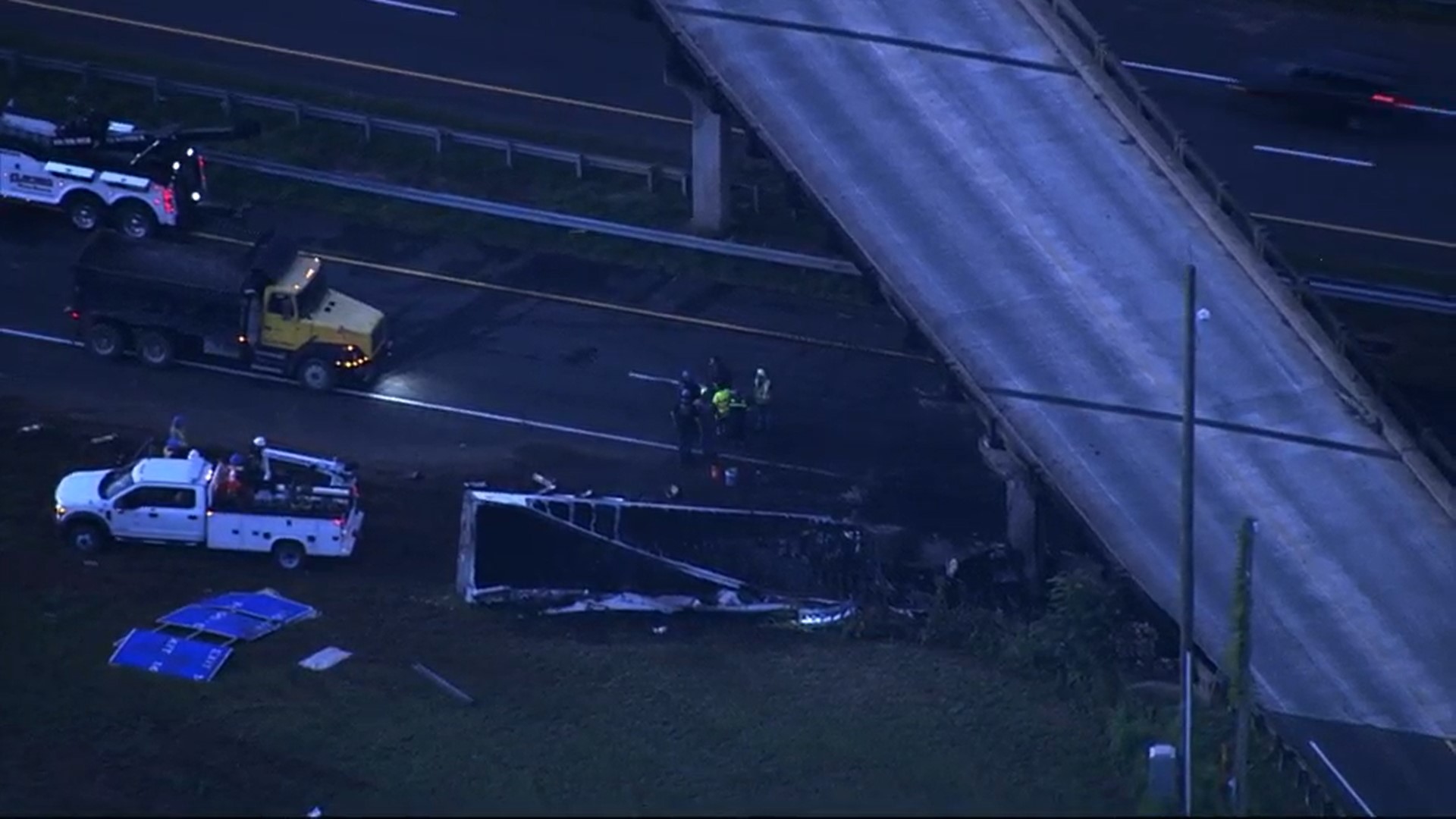 I 85 Reopens After Fatal Tractor Trailer Crash NC 86 Remains Closed