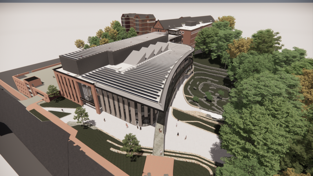 unc kenan-flagler business school expansion bell hall concept overhead ...