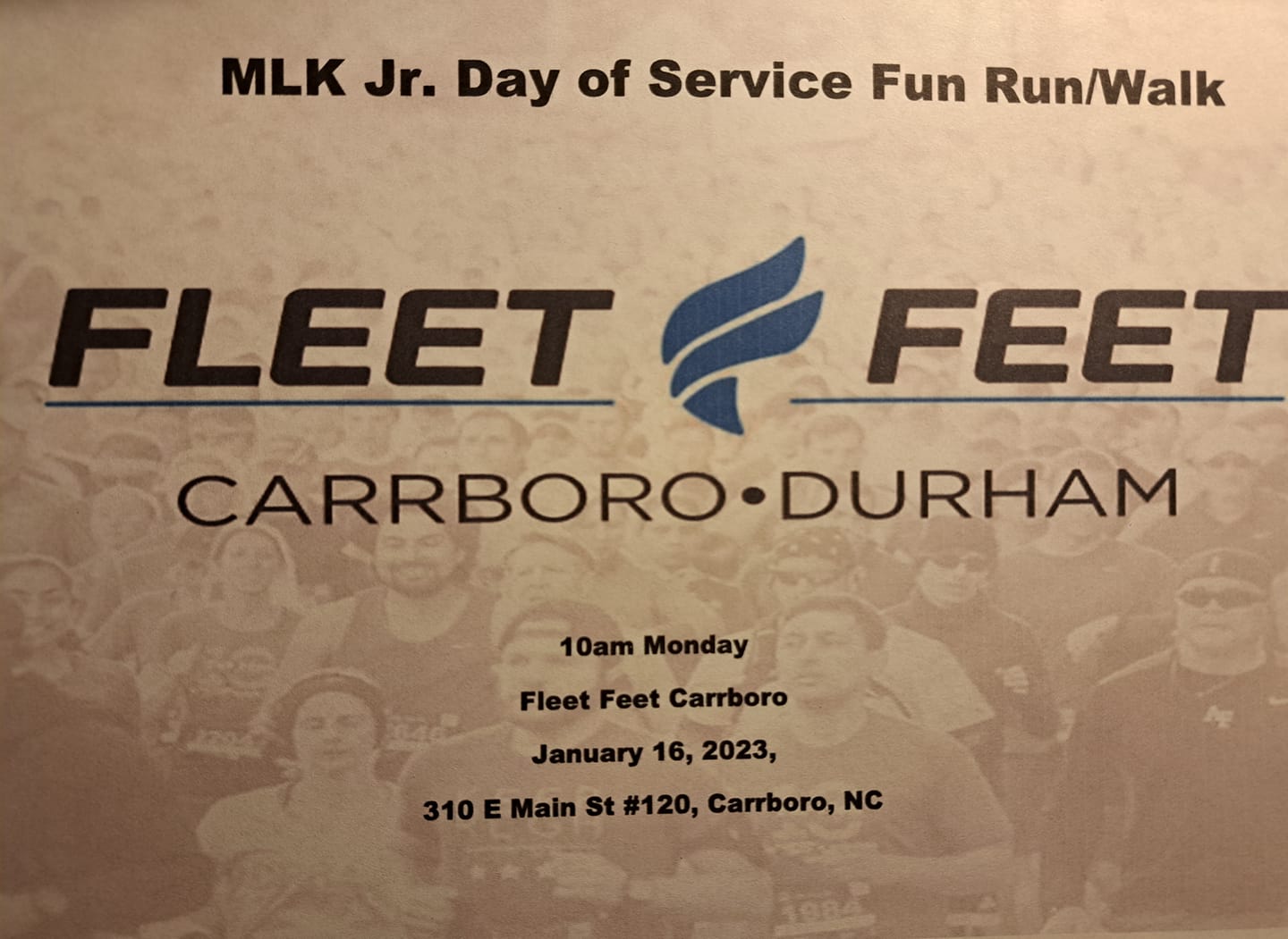 MLK Jr. Day of Service Fun run - Chapelboro.com