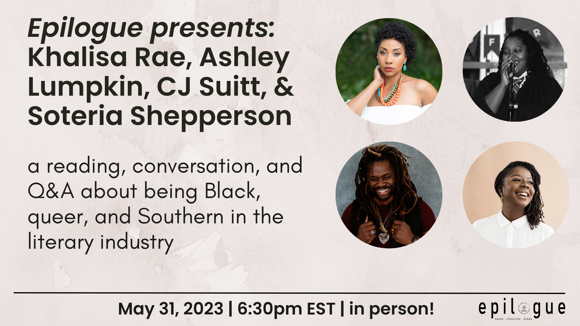 Black & Queer in the South: Reading and Conversation w/ CJ Suitt ...