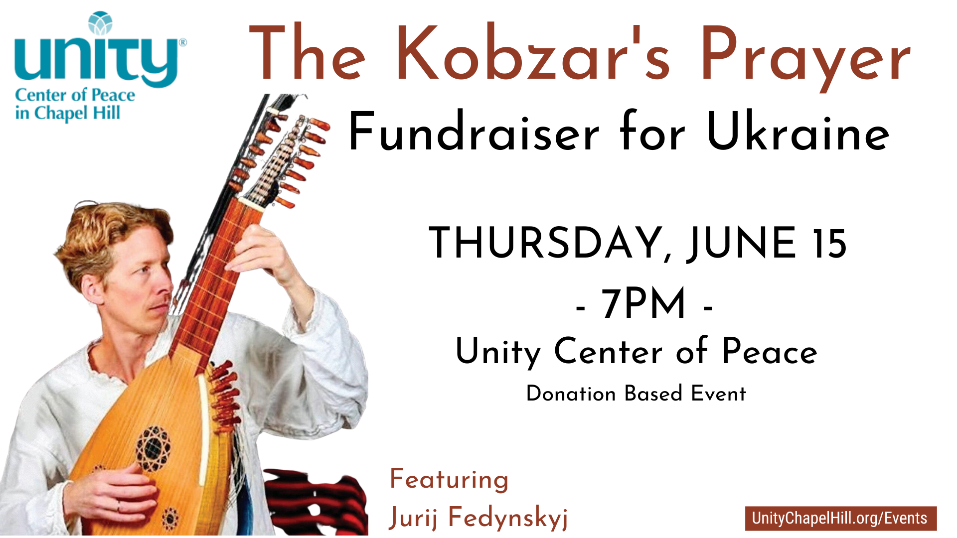 The Kobzar's Prayer Fundraiser for Ukraine - Chapelboro.com