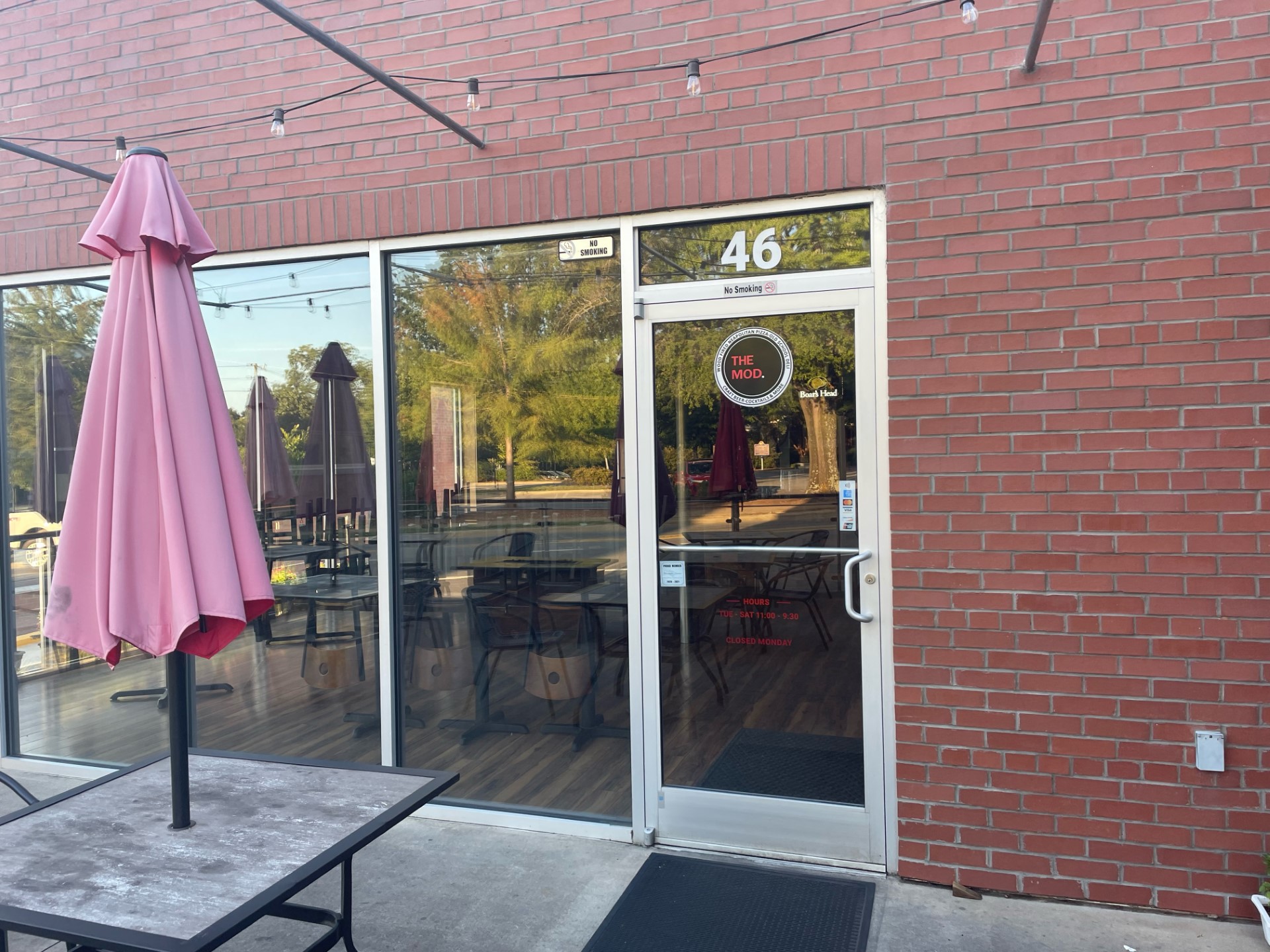 the mod modern life deli and drinks pittsboro patio door - Chapelboro.com