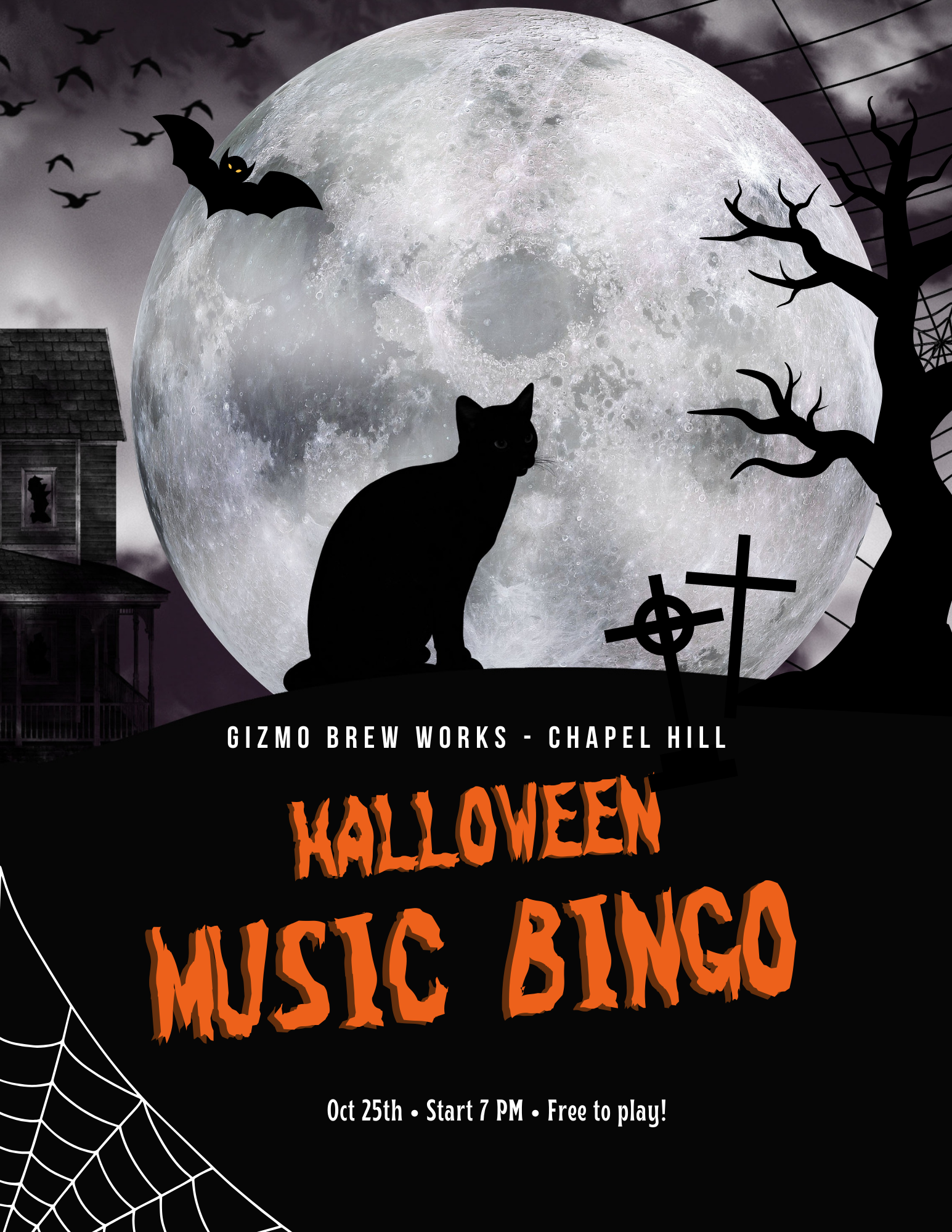 Halloween Music Bingo - Chapelboro.com