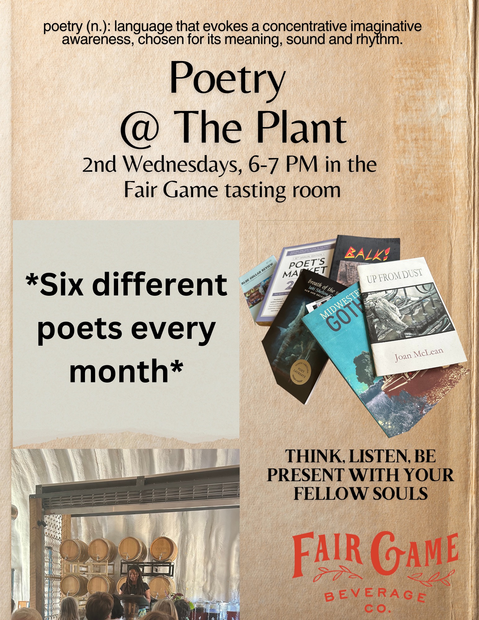 Monthly Poetry Readings - Chapelboro.com