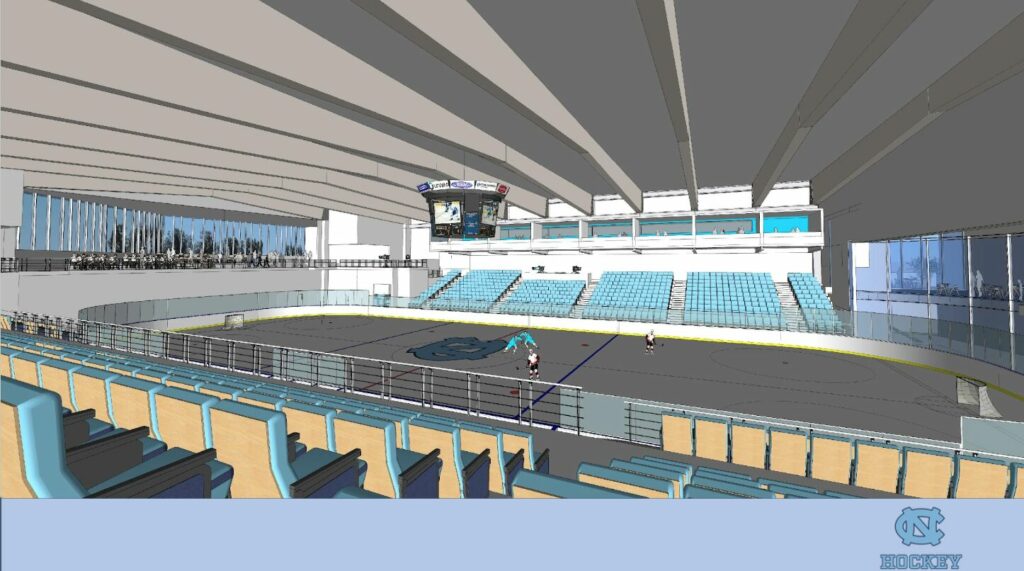 UNC Club Ice Hockey Shares Early Designs, Vision for $20 Million Arena ...