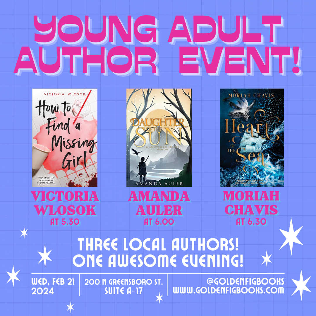 Local YA Author Event with Victoria Wlosok, Amanda Auler, and Moriah ...