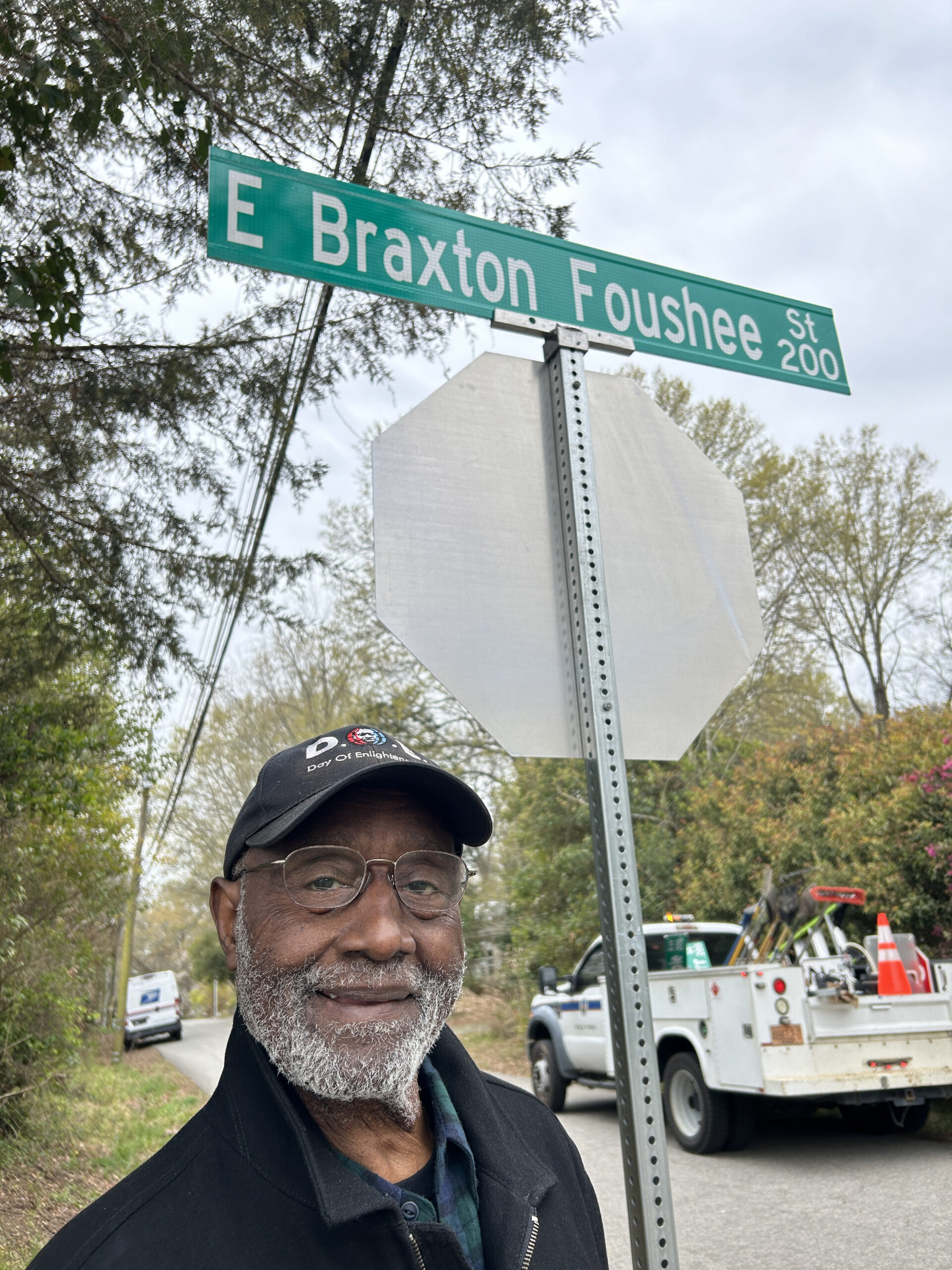 E. Braxton Foushee Street sign renaming portrait 2 TOWN OF CARRBORO ...