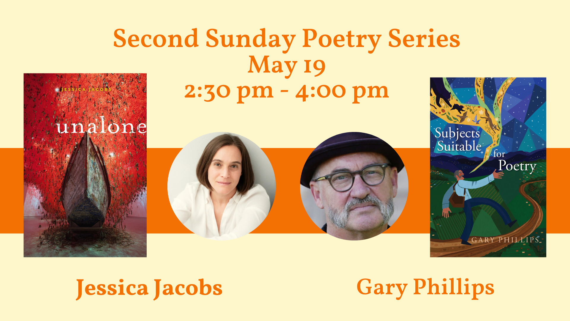 Flyleaf Second Sunday Poetry Series: Jessica Jacobs and Gary Phillips ...