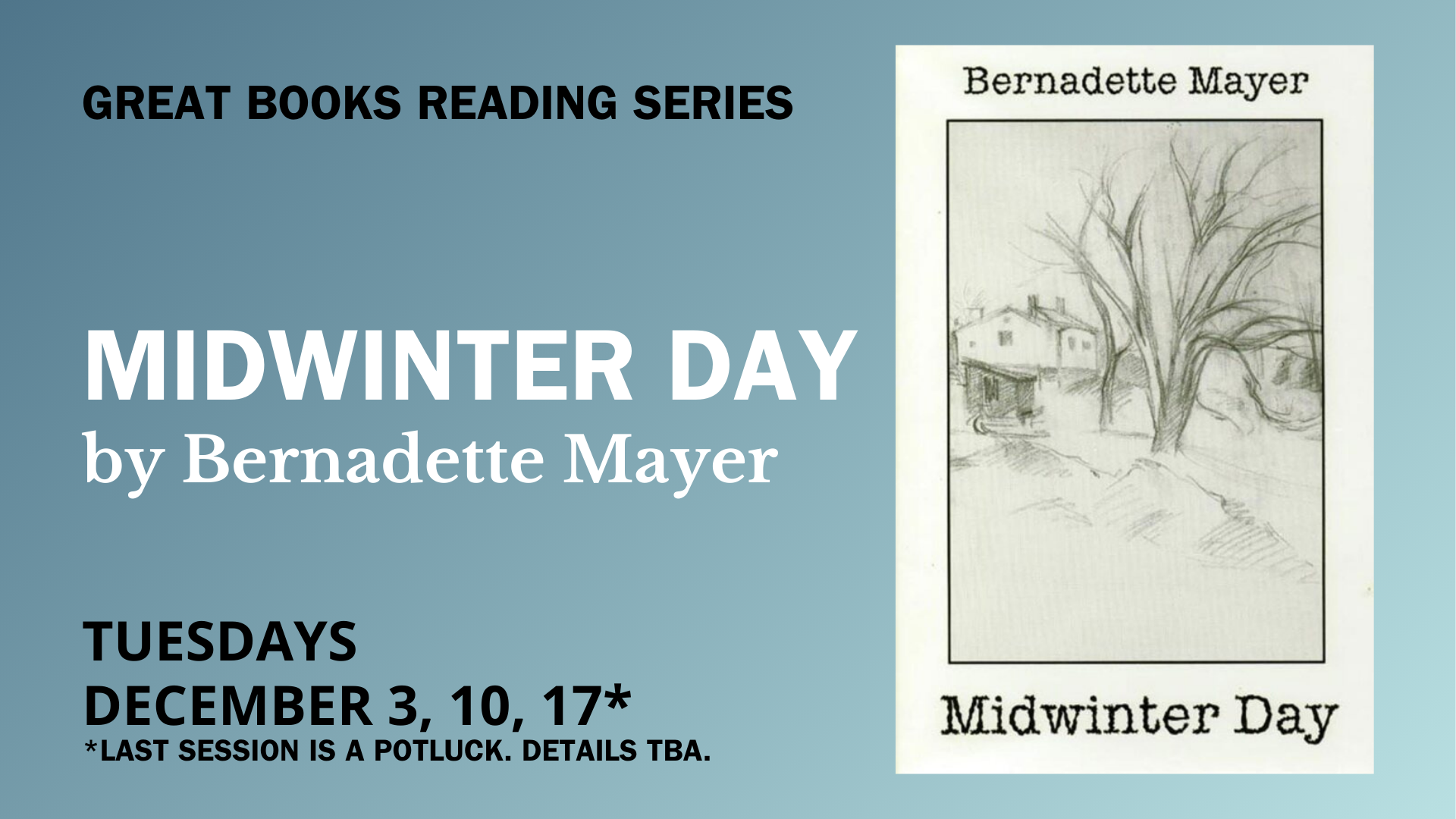 Midwinter Day by Bernadette Mayer - Chapelboro.com