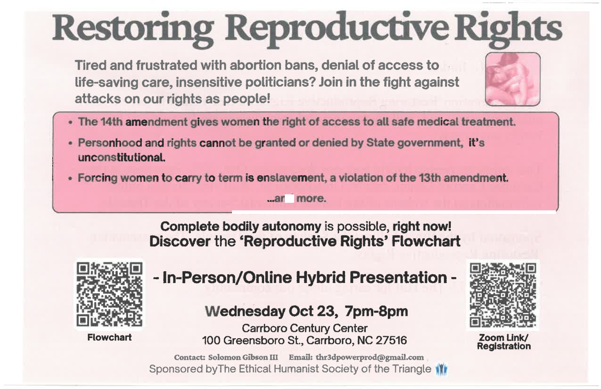Restoring Reproductive Rights - Chapelboro.com