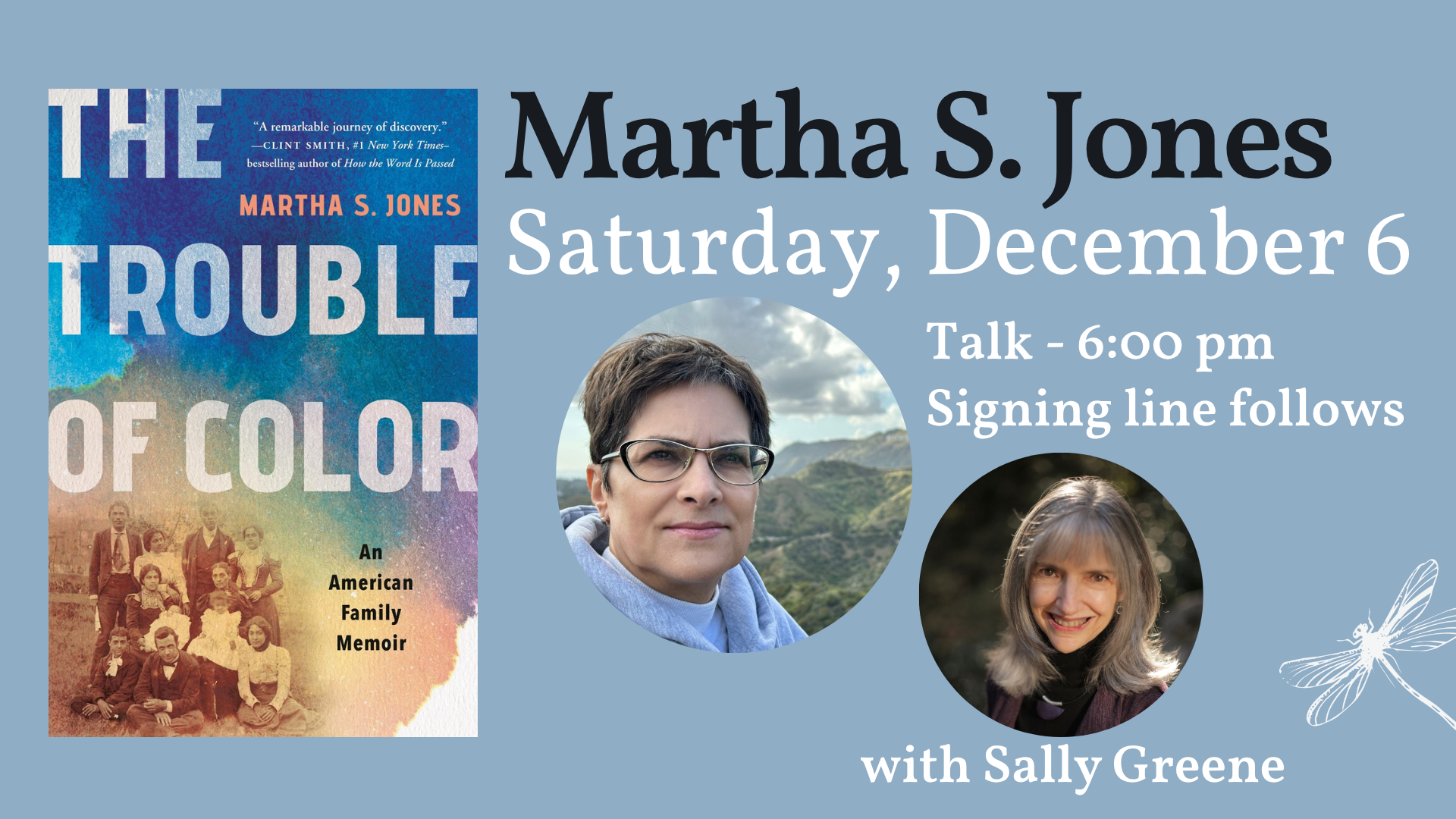Martha S. Jones presents THE TROUBLE OF COLOR, with Sally Greene ...