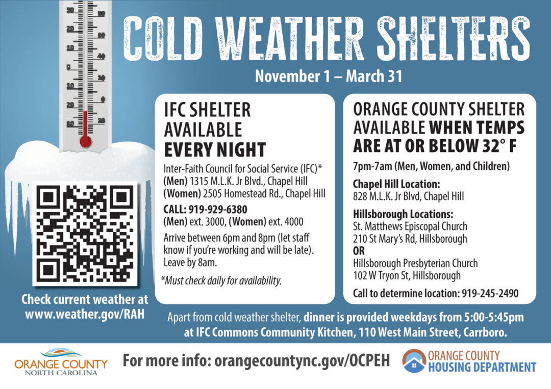 Orange County Schools, CHCCS Declare 2-Hour Delay Friday from Winter ...