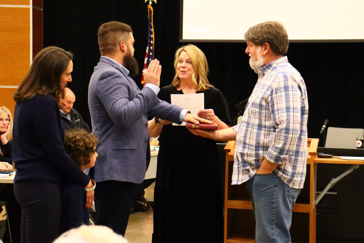 Pittsboro Commissioners Swear In New Members, Honor Longtime Mayor Pro ...