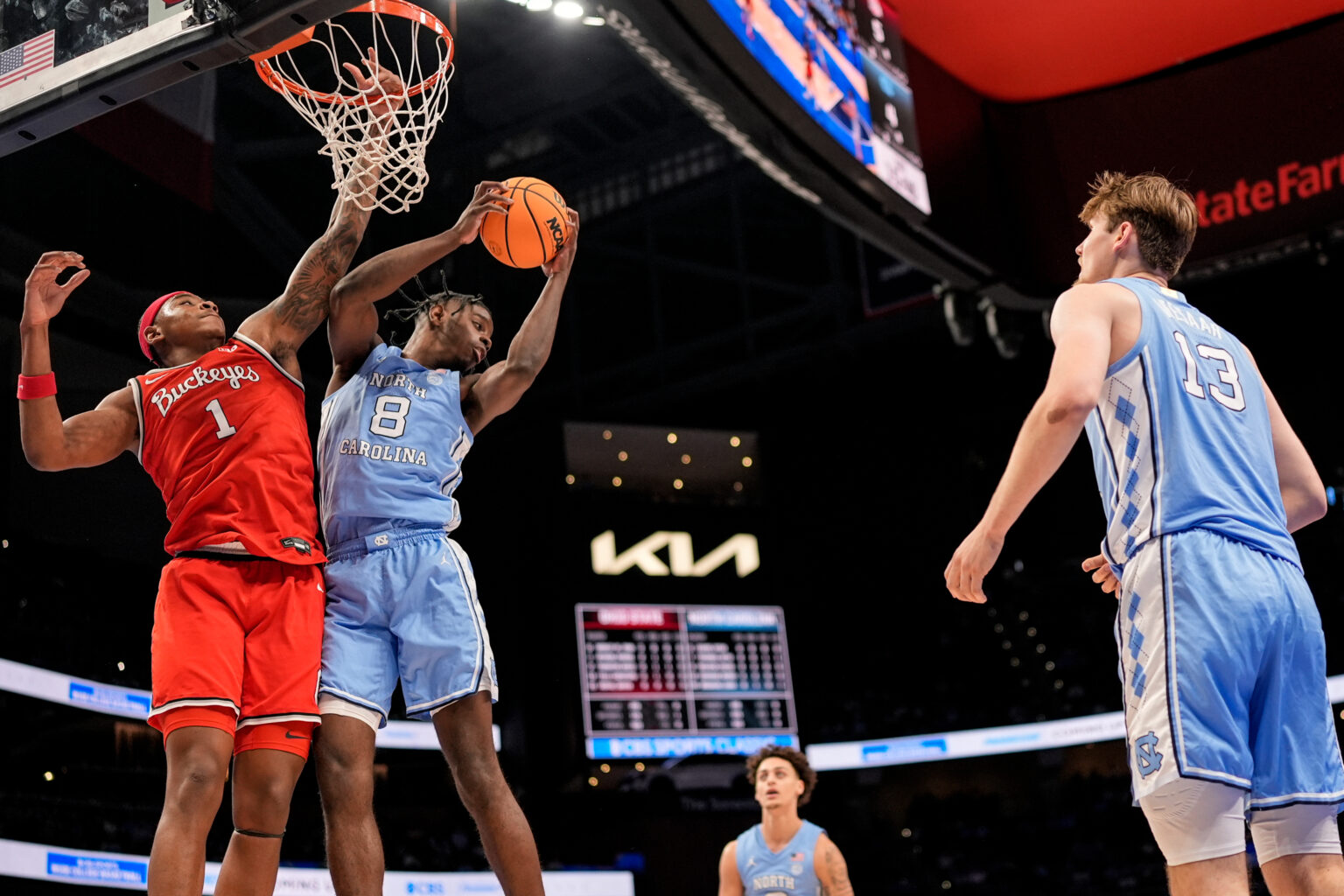 UNC Men's Basketball Survives Ohio State Rally, Outlasts Buckeyes at ...