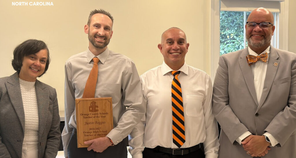 Orange High Math Teacher Justin Boggus Named Orange County Schools ...